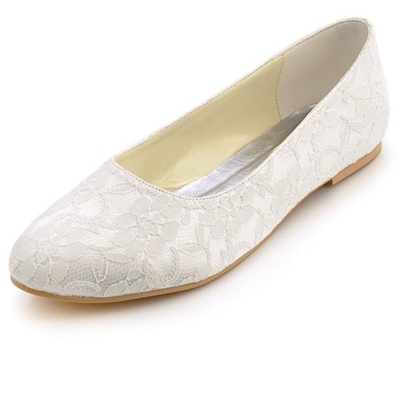 Lily And Dan | Shoes | Lily Dan Girls Ballet Flats White Shoes W Floral ...